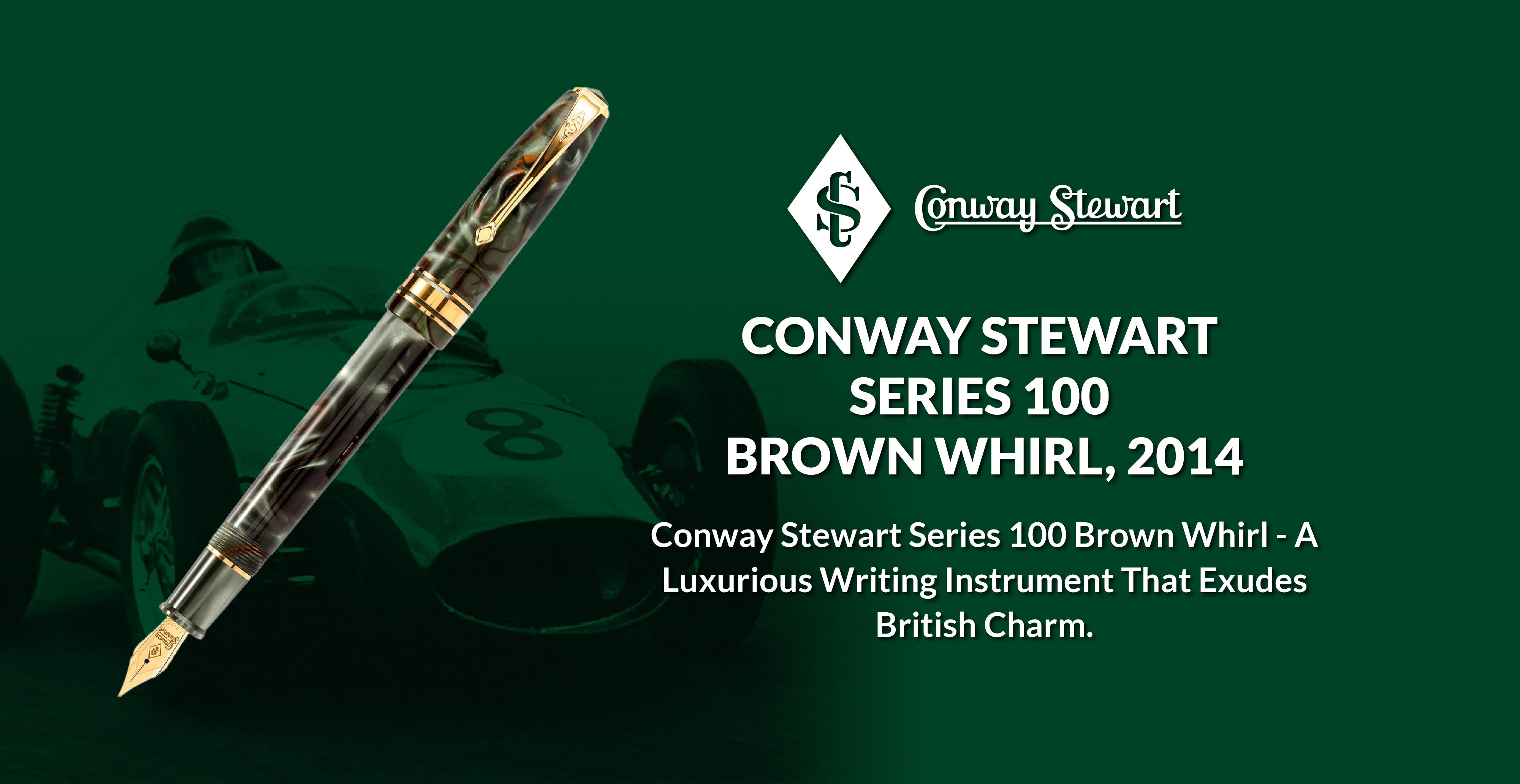 Conway Stewart Series 100 Brown Whirl: A Collectable British Luxury Pen ...