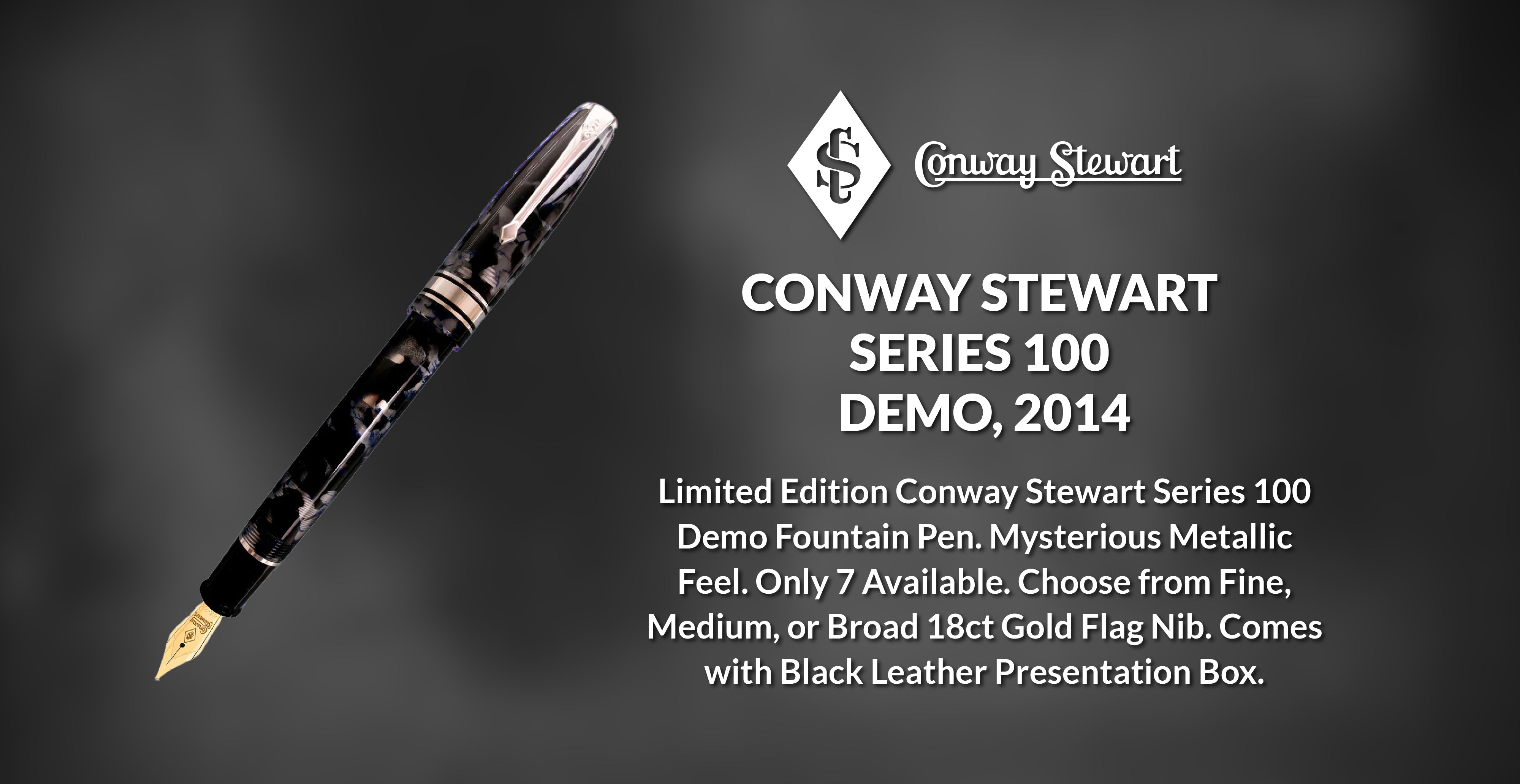 Conway Stewart Series 100 Demo Fountain Pen - Limited Edition | Conway ...