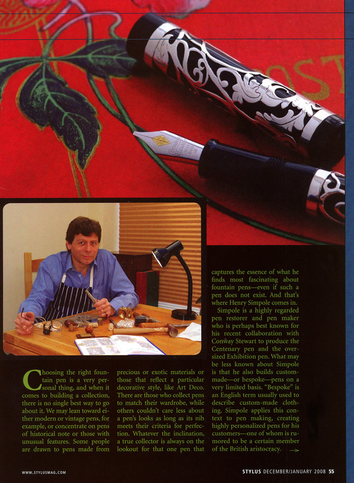 Henry Simpole's Bespoke Pens | Conway Stewart | 2007 | Conway Stewart